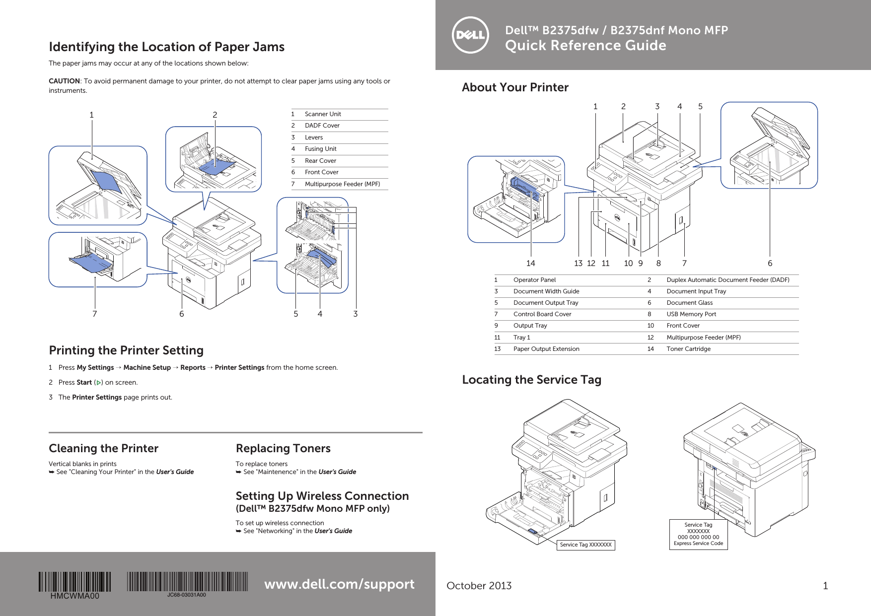 Dell B2375dnf Mono Multifunction Printer Owner s Manual Page 5 Dell B2375dnf Mono Multifunction Printer Owner s Manual Page 5